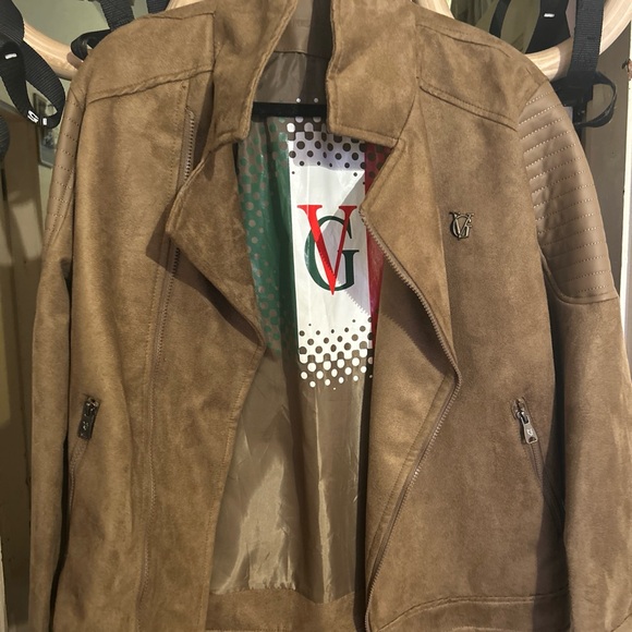 V. G. World Collection | Jackets & Coats | Mens Tan Bomber Jacket ...
